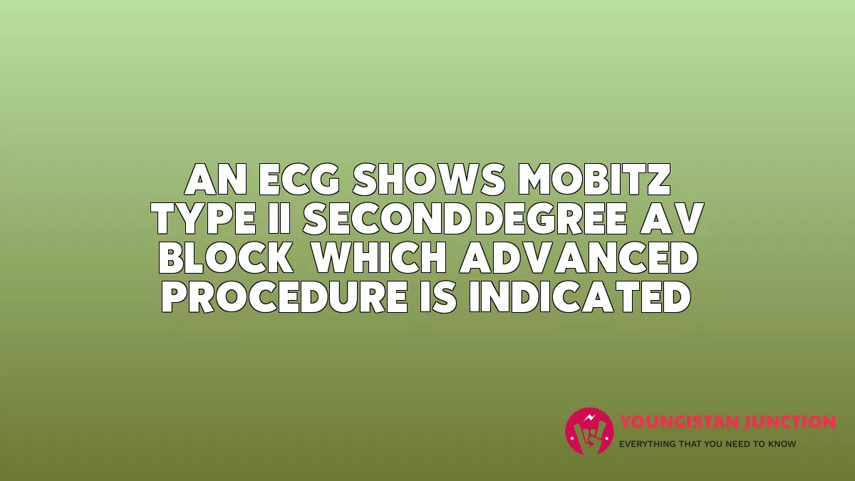 An ECG shows Mobitz type II second-degree AV block. Which advanced ...